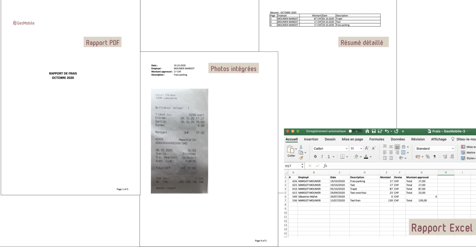 Fonctionnalité - Note de frais